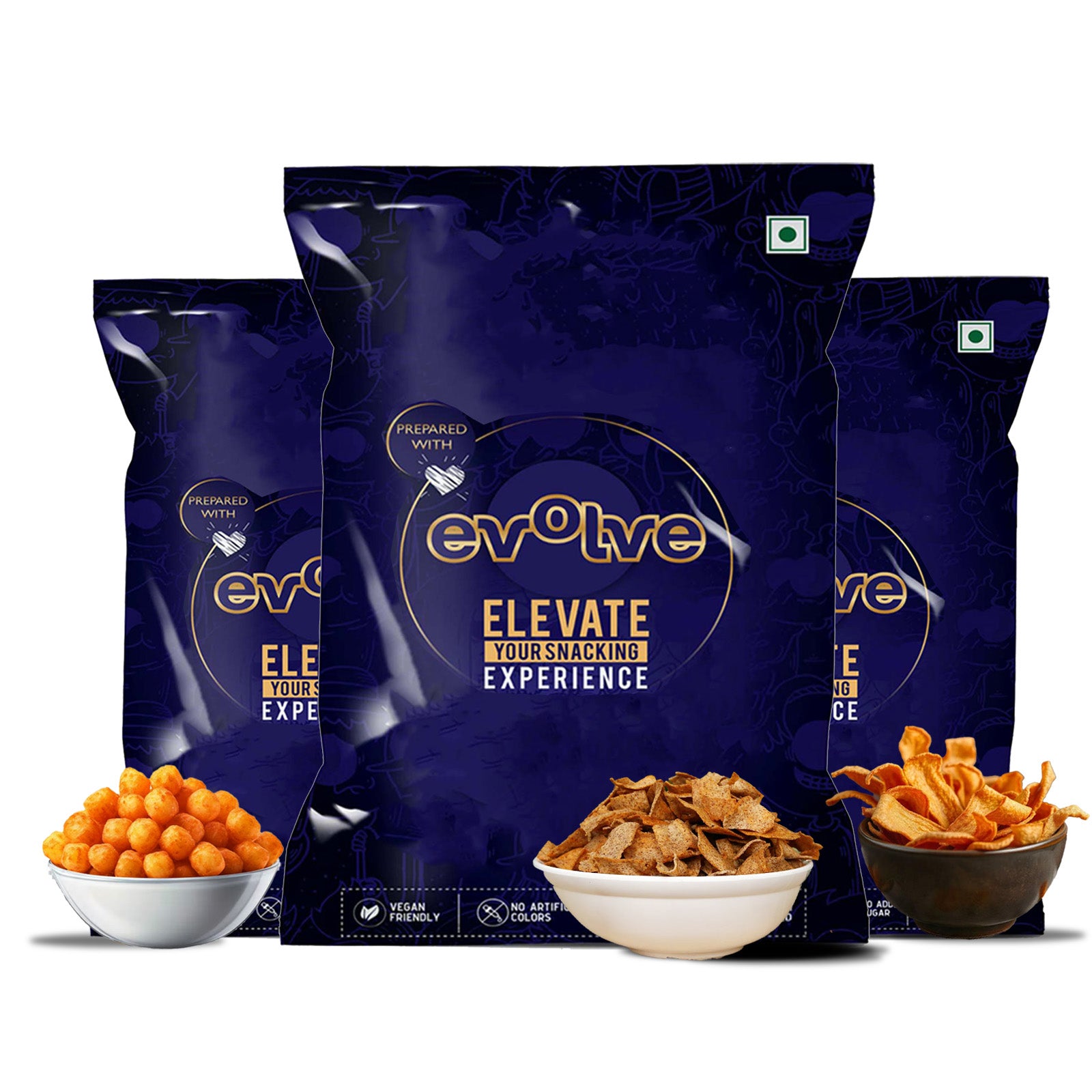 Healthy chips pack of 3 – Evolve Snacks