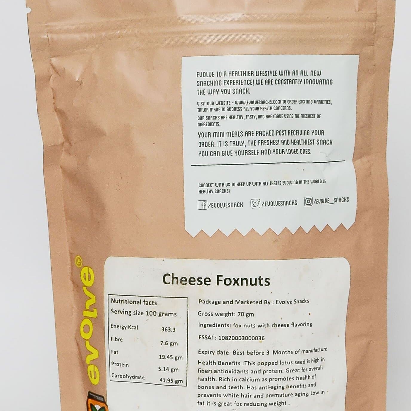 Cheese Fox Nuts – Evolve Snacks