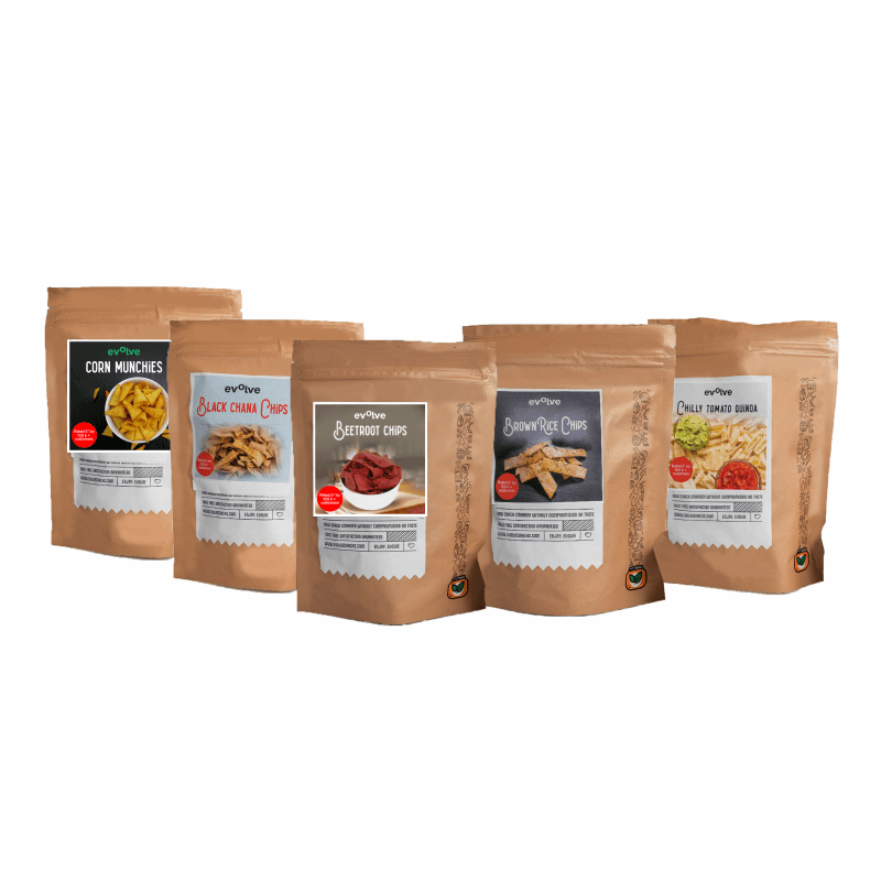 New Arrival Pack of 5 – Evolve Snacks